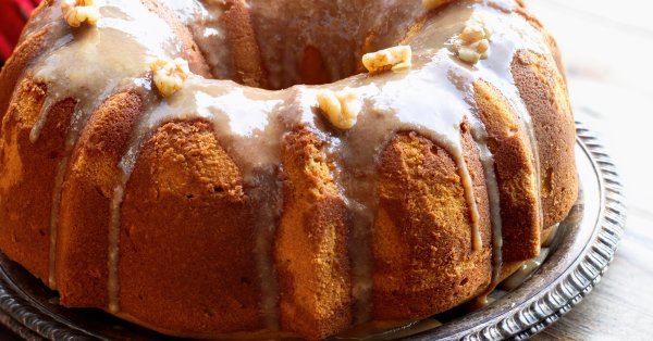 Ябълков кекс с орехи, канела и кафе - Az-jenata