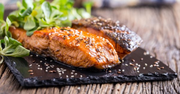 Сьомга на фурна с кленов сироп - Az-jenata