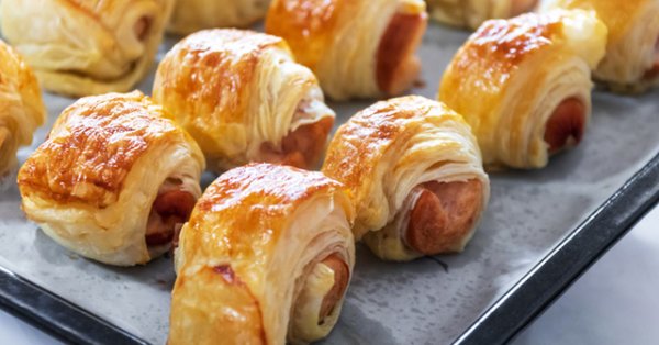 Солени кроасани с наденички - Az-jenata